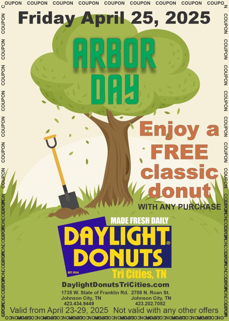 FREE Classic Donut with any Purchase on Arbor Day, April 25th, 2025 ...