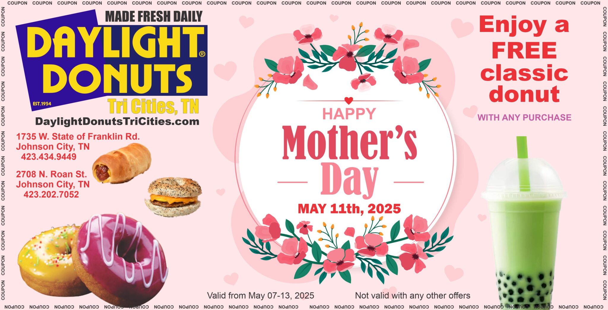 Daylight Donuts Tri Cities is celebrating Mother’s Day on Sunday, May ...